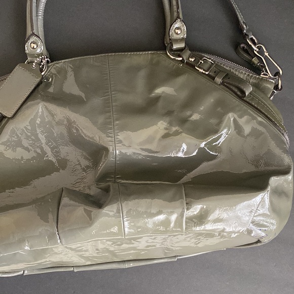 Coach | Bags | New W Defects Coach Madison Sophia Patent Leather Gray ...